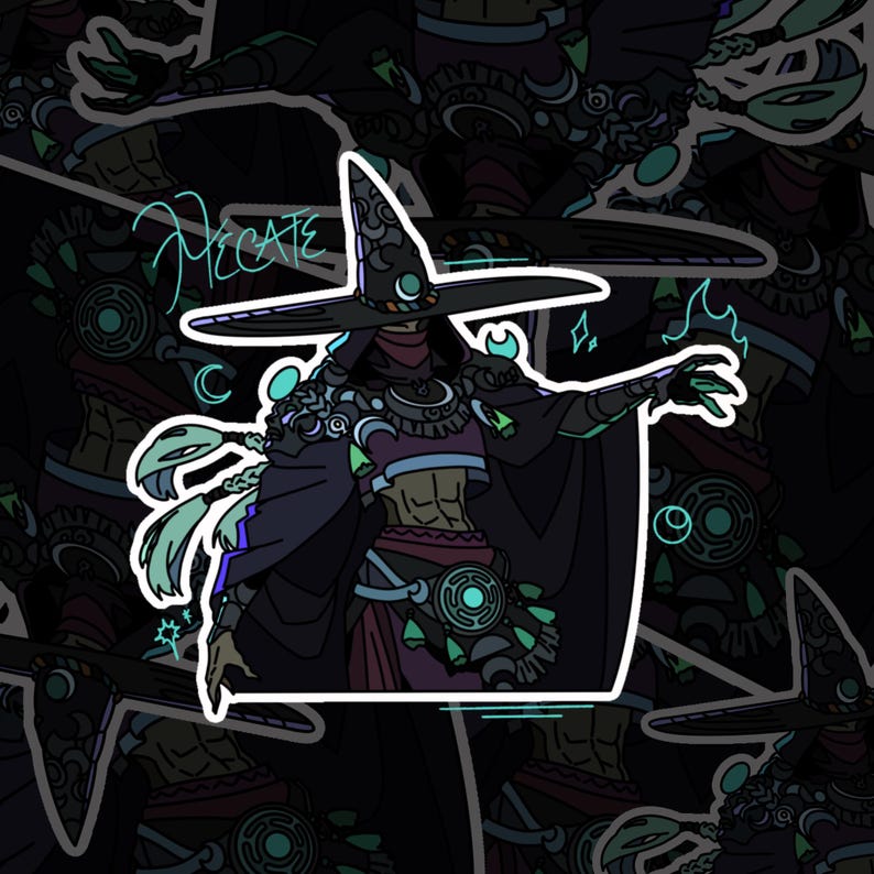 Hades II Hecate Vinyl Sticker for Laptops, Journals, and Water Bottles ...