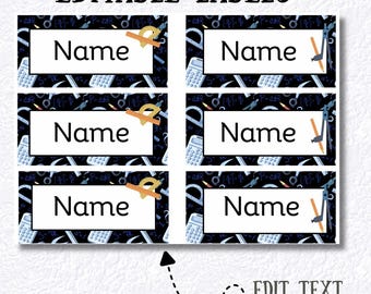 Cute Animal Classroom Labels Bundle | Editable Student Name Tags ...