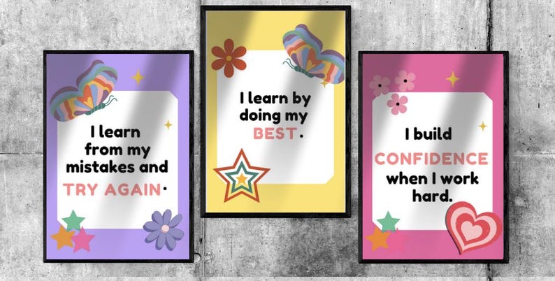 Growth Mindset Posters – Positive Affirmations for Classroom Display ...