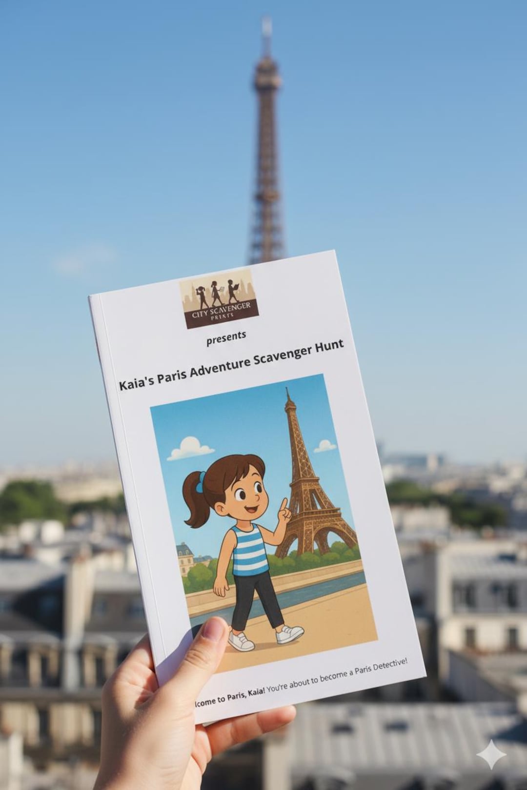 Personalized Paris Scavenger Hunt Printable PDF | Custom Kids Travel ...