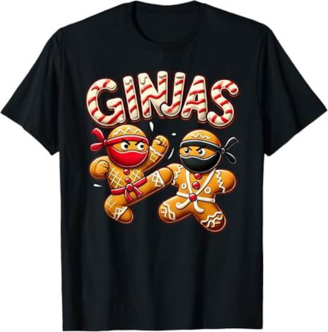 Funny Ginjas Gingerbread Ninjas PNG File - Etsy