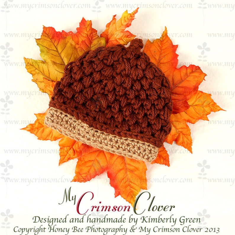 Baby Hat Pattern Crochet Acorn Cap Hat - Etsy