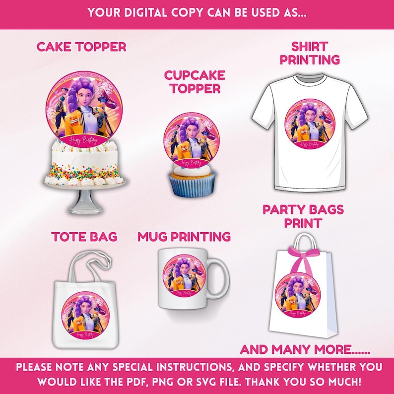 Customizable Kpop Demon Hunter Huntrix Topper | Huntrix Demon Hunter ...