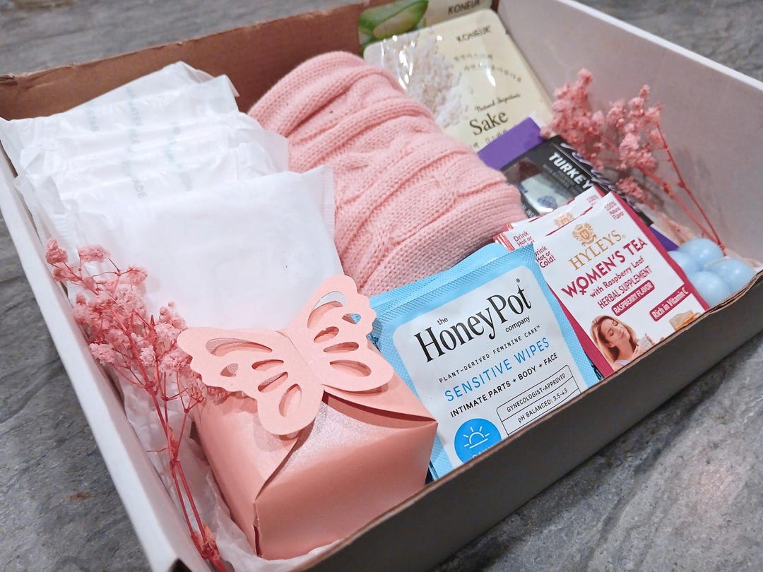 Period Care Package Menstrual Relief Box Natural Products Organic ...