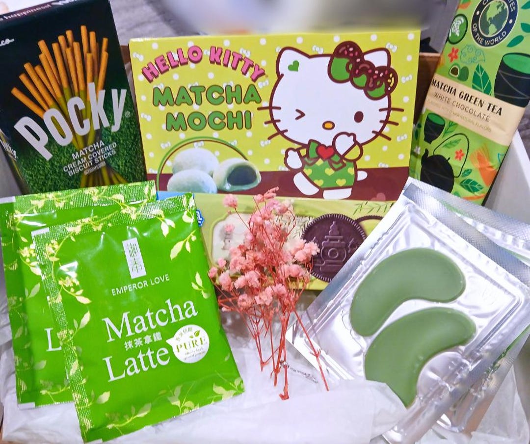Traditional Japan Snack Green Tea Matcha Box Asian Treat Food Kit ...