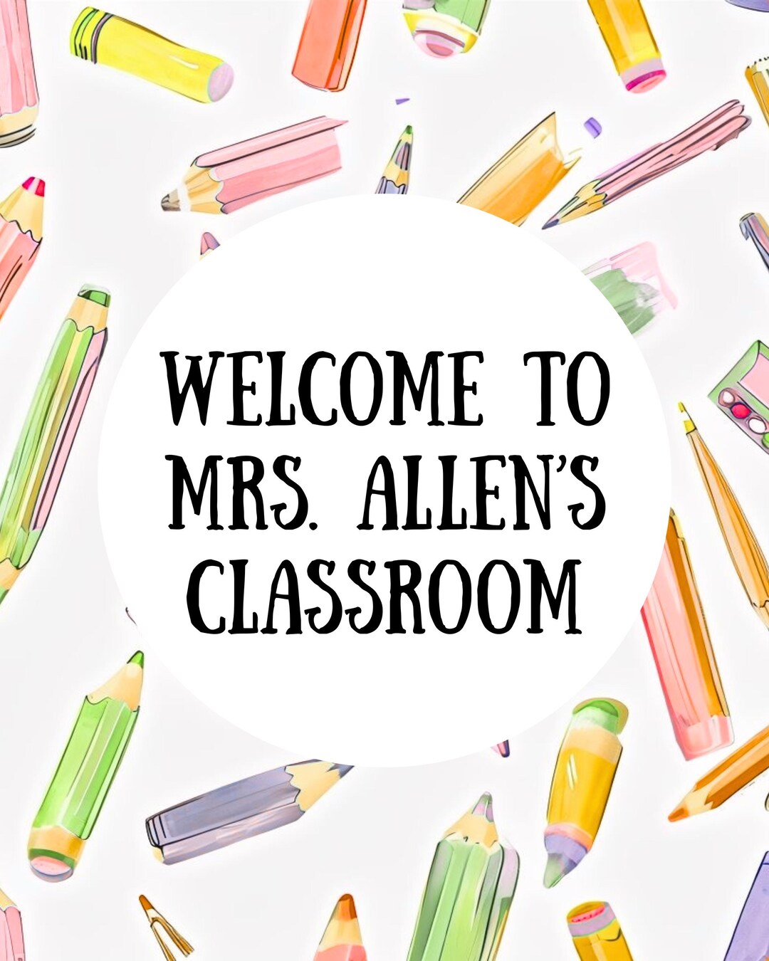 Editable Welcome Classroom Poster - Etsy