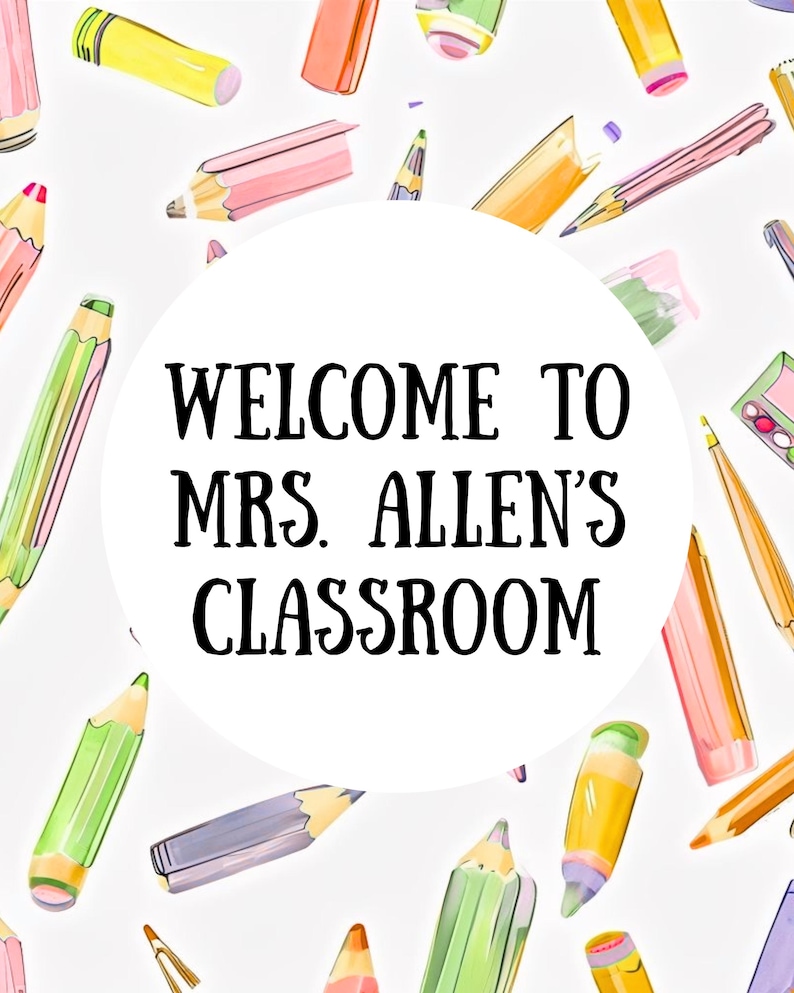 Editable Welcome Classroom Poster - Etsy