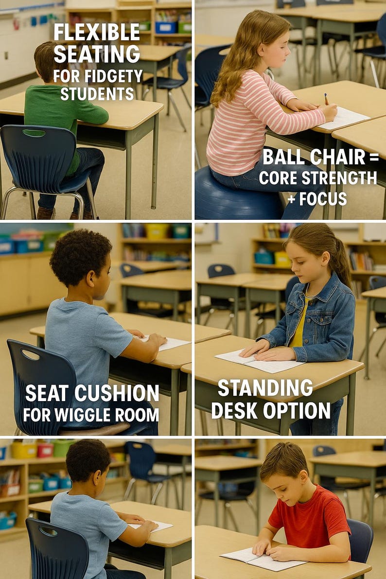 Flexible Seating Choice Cards Mini Pack | Classroom Seating Visuals ...