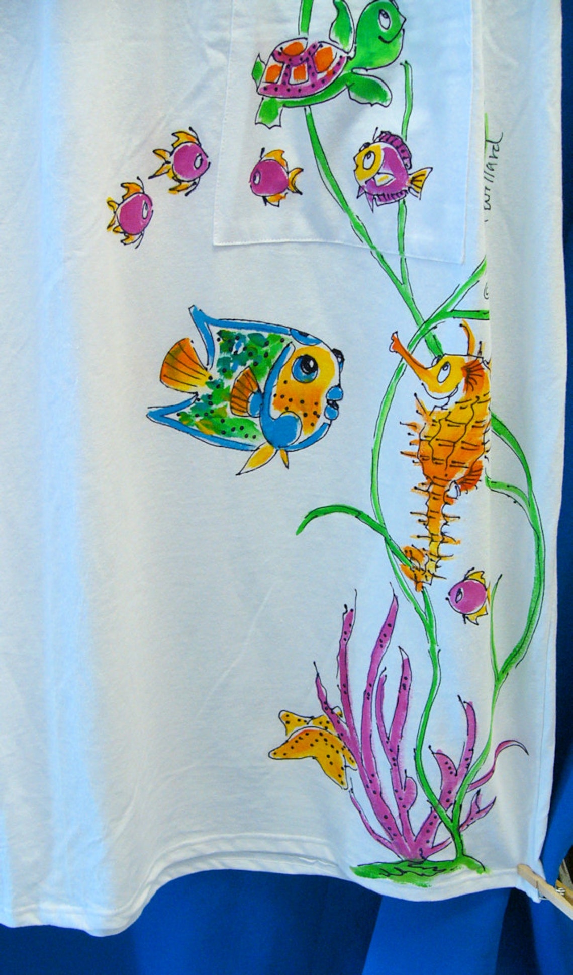 Seahorse and Fish Dress With Pockets for Women and Plus Sizes | Etsy