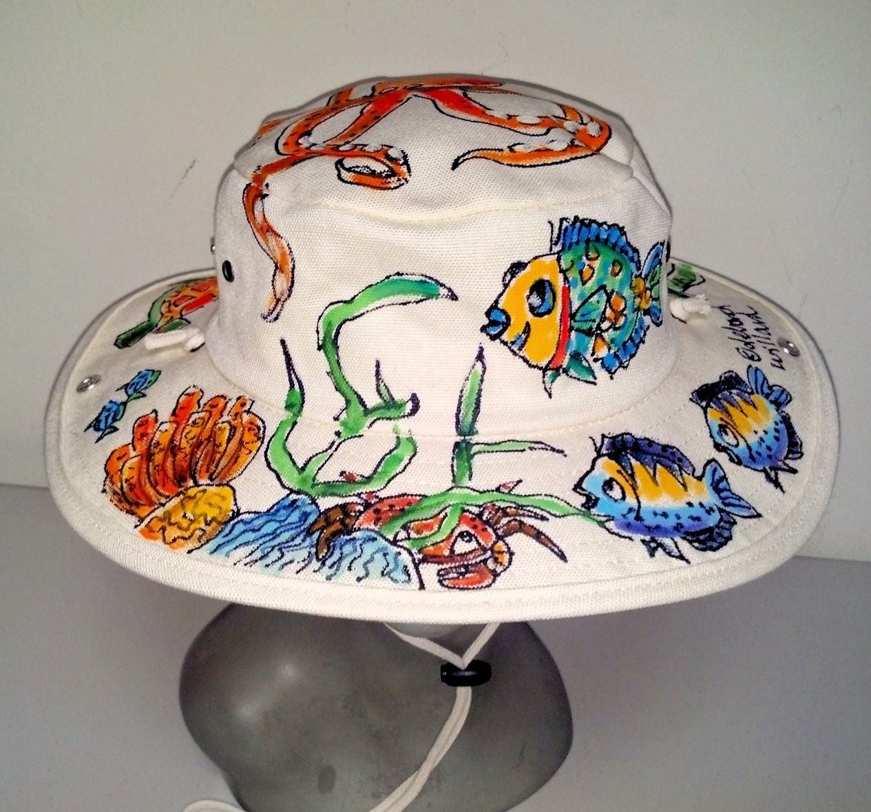 Octopus Reef Scene Outback Hat for Men - Etsy