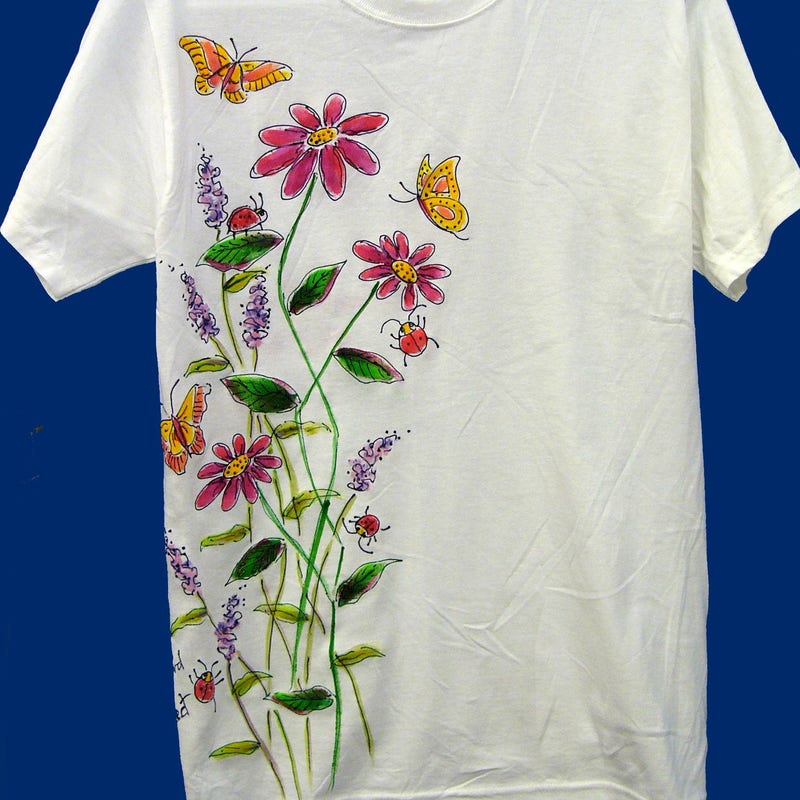 Hand Painted Shirt - Etsy