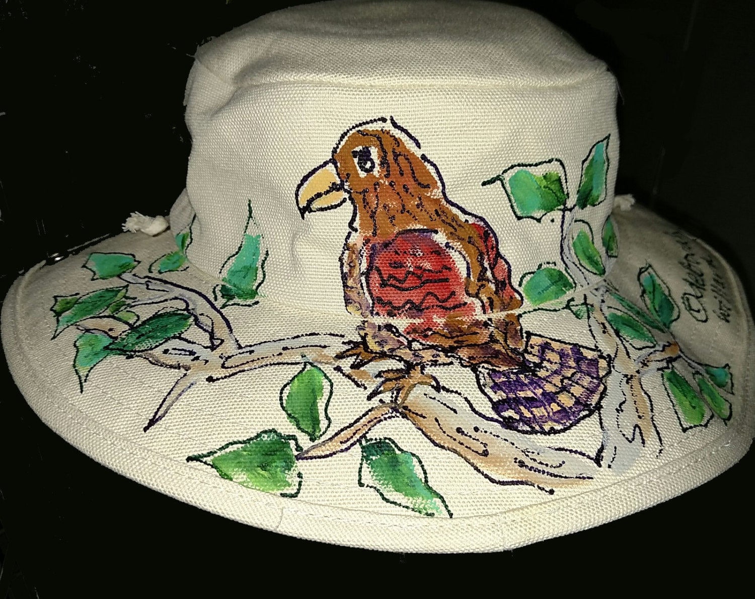 Owl and Hawk Canvas Outback Hat for Men and Women - Etsy