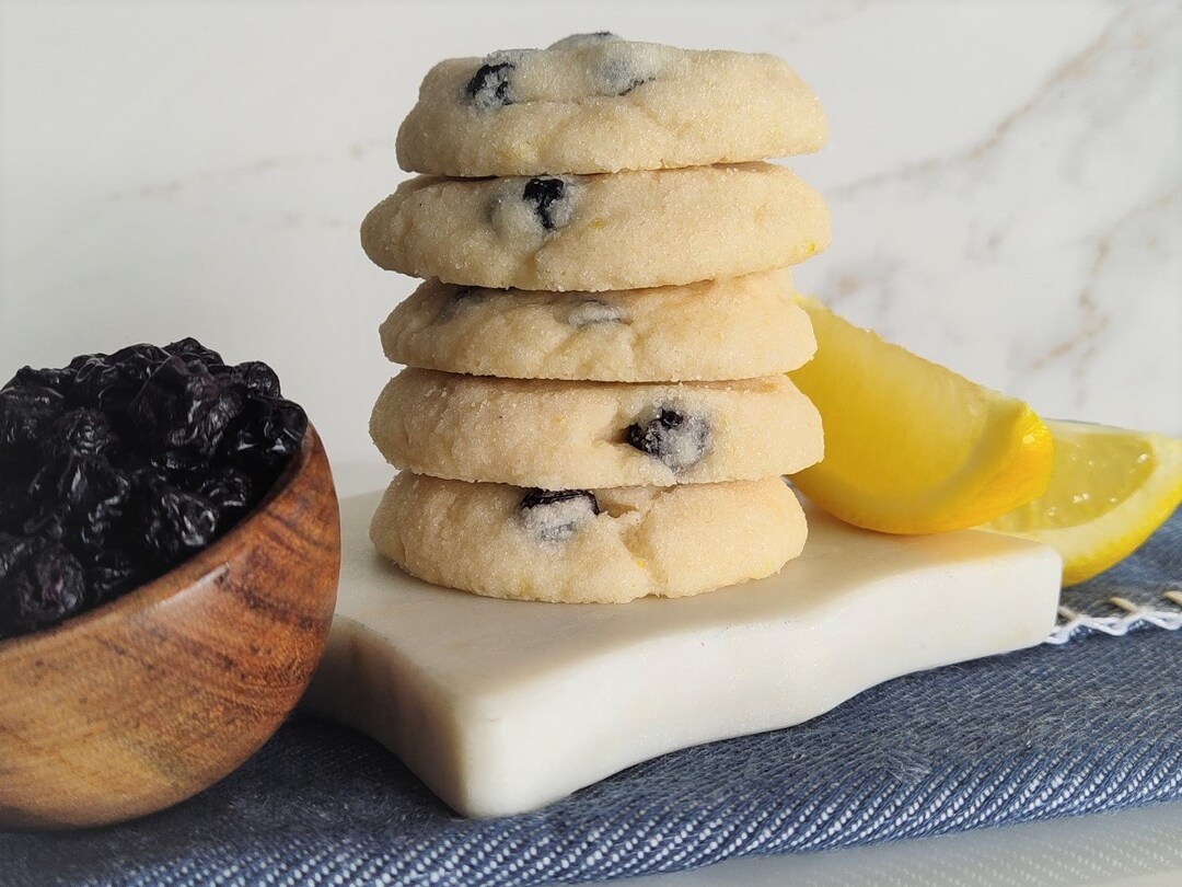 Blueberry Lemon Shortbread Cookies - Etsy