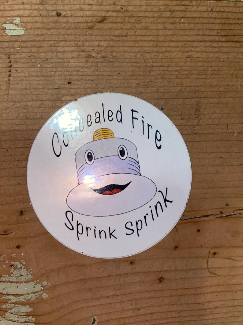 Concealed Fire Sprinkler Sticker – Fire Safety Vinyl Decal | Hard Hat ...