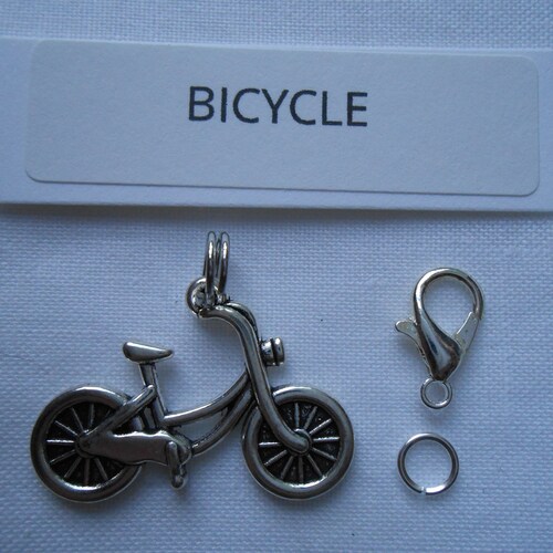 15pcs Bicycle Charms Silver Tone Lovely Bike Charm Pendant - Etsy