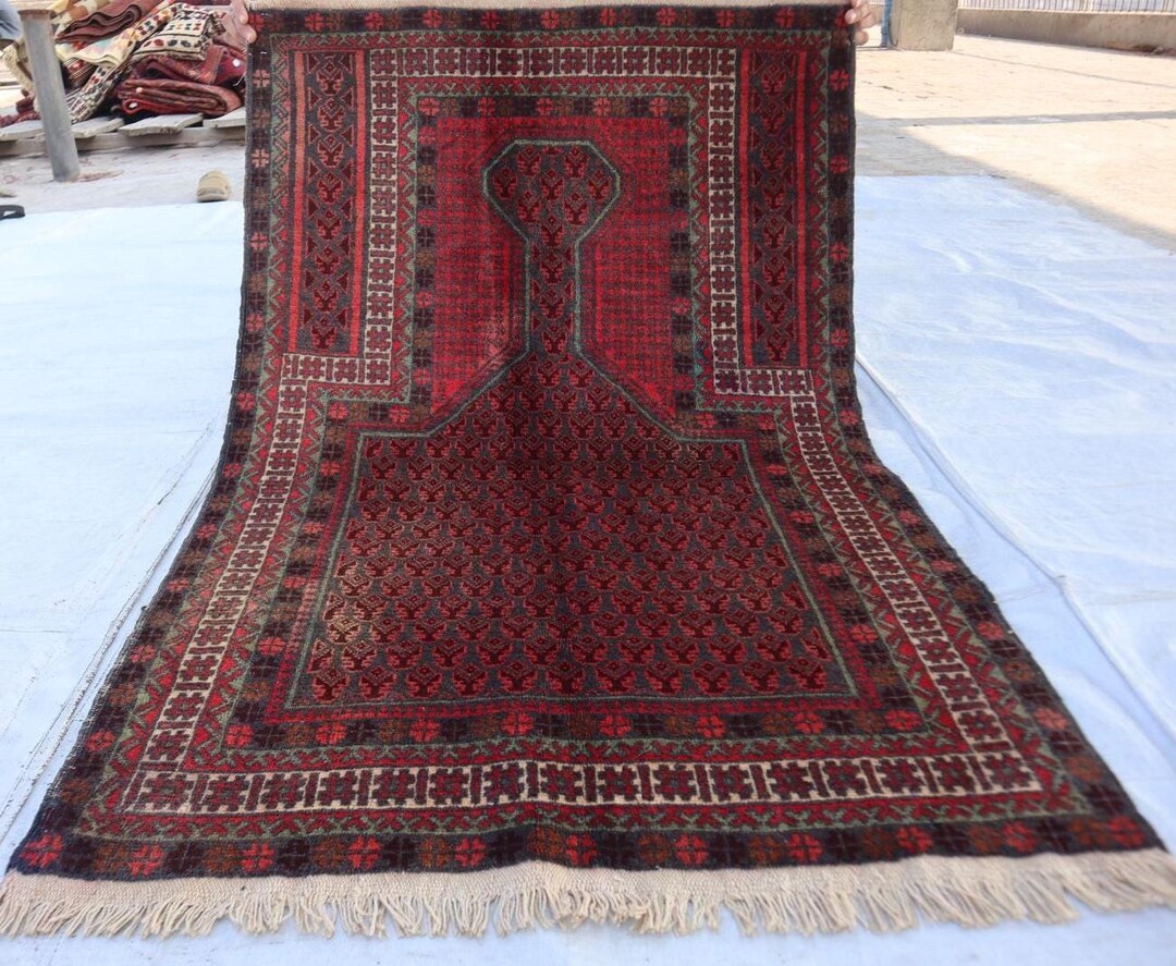 2x4 Ft Afghan Prayer Rug, Muslim Prayer, Muslim Prayer Rug, Handmade ...