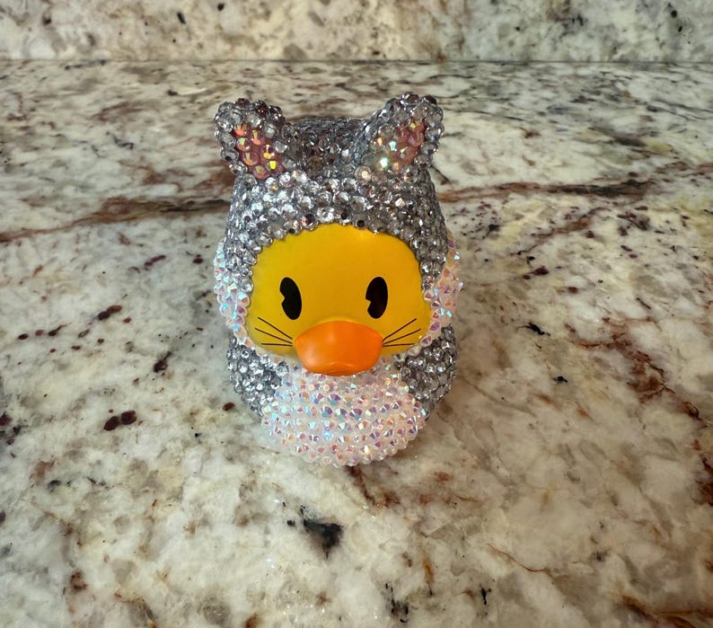 Bedazzled Bugs Bunny Duck | Rubber Duck | 2 Inch Sparkly Duck ...