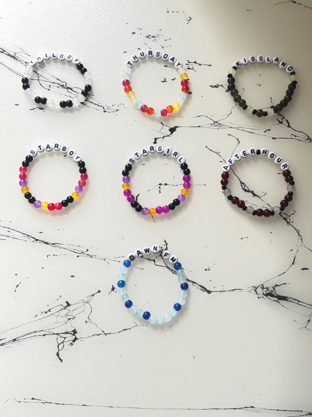 The Weeknd Inspired Beaded Bracelet: XO Music Fan Gift - Etsy
