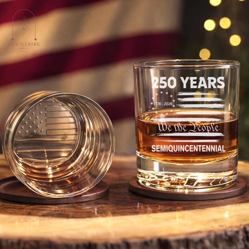 America 250 Whiskey Glass - Etsy