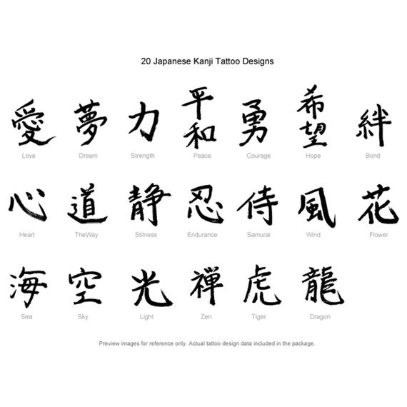 Kanji Strength Tattoo Symbol