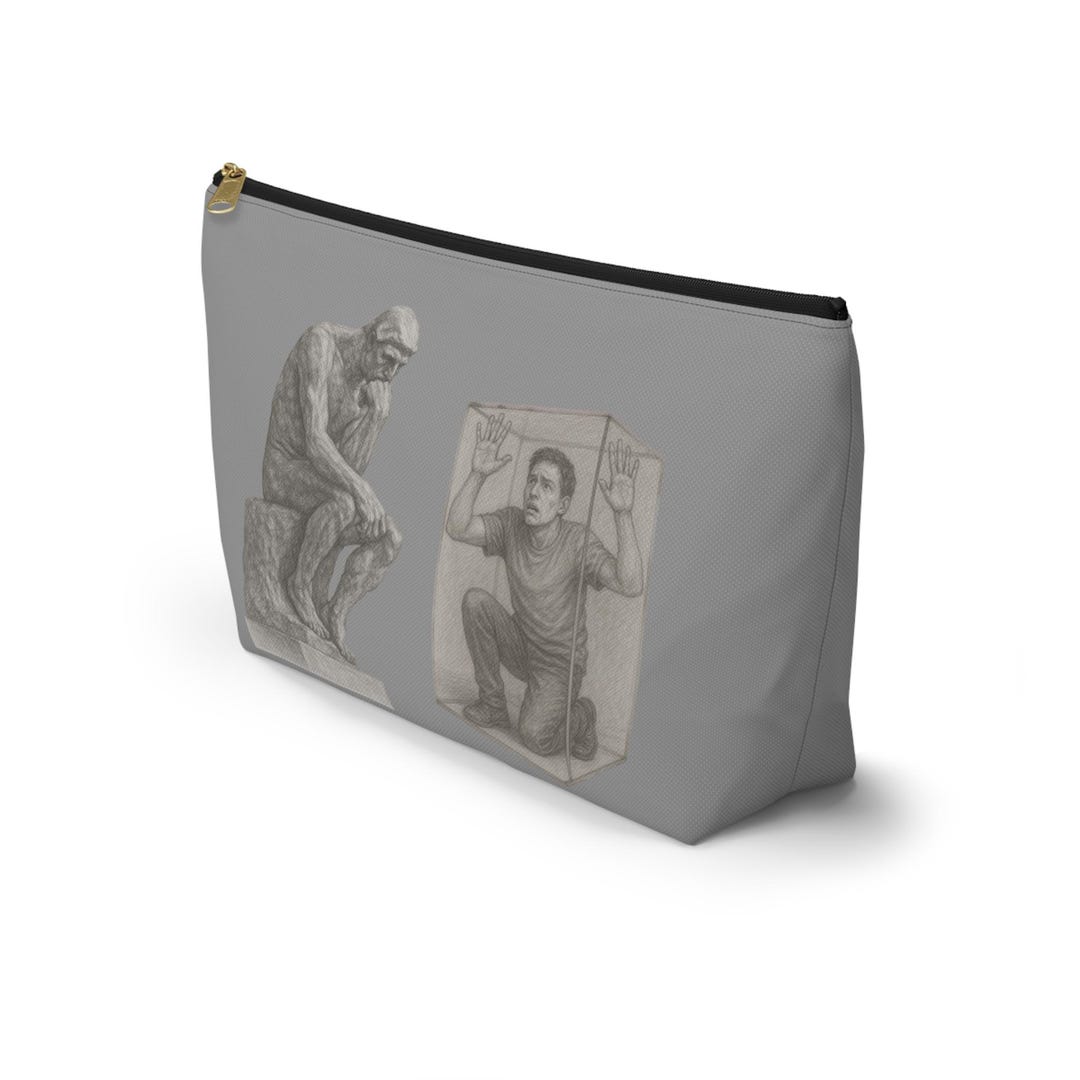 The Thinker Vs Boxed Man Accessory Pouch - Etsy Canada