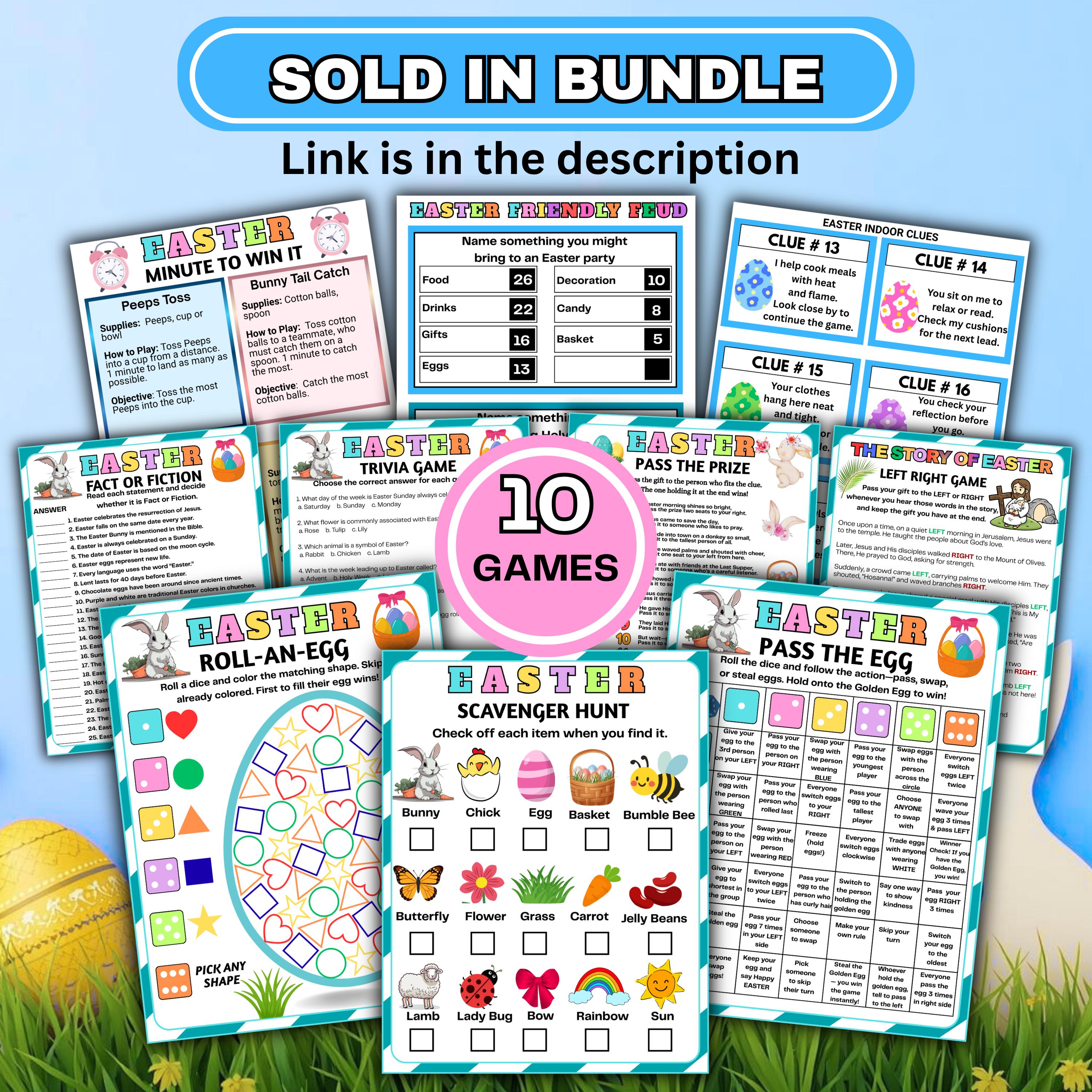 Easter Jeopardy Game | Printable Easter Trivia Party Activity for Kids ...