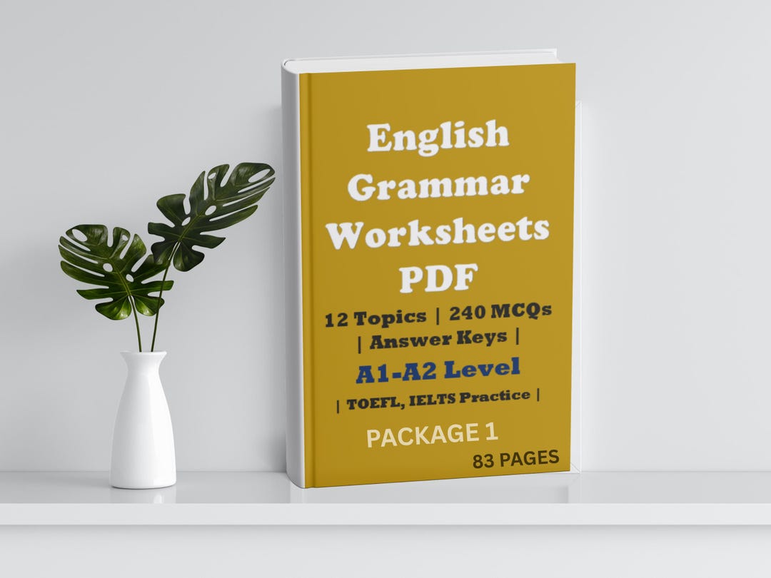 English Grammar Worksheets: Beginner Level Practice Questions With ...