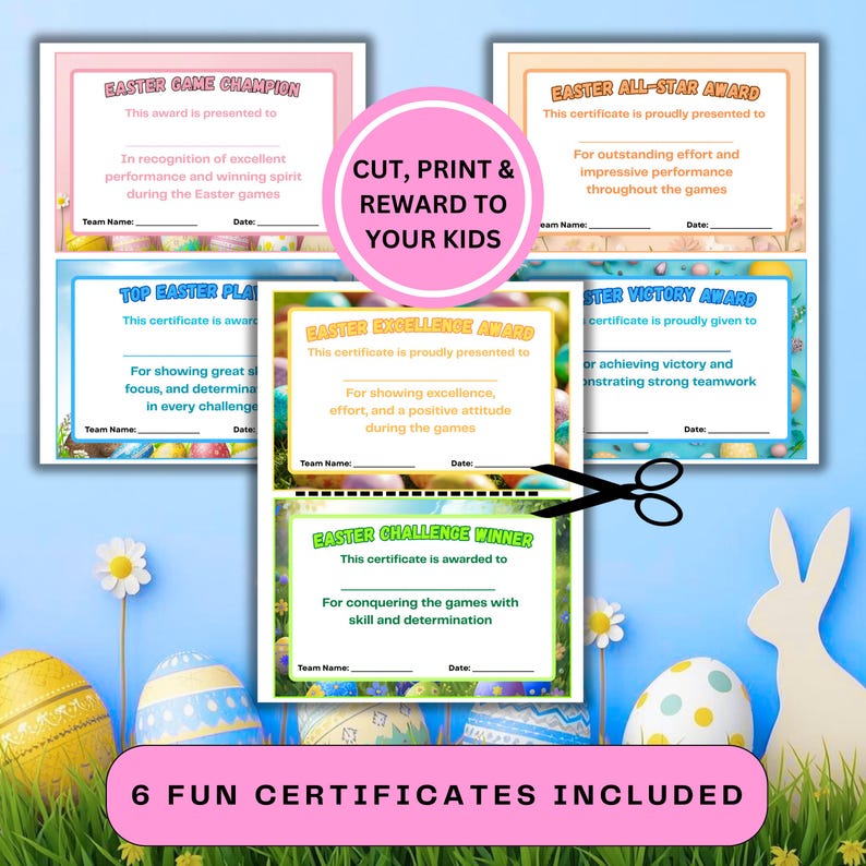 Easter Minute to Win It Games Printable, Family Party Challenge ...