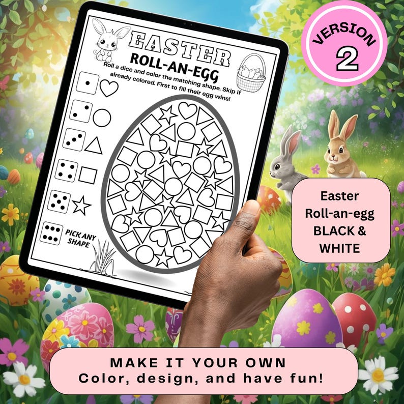Easter Roll an Egg Game Printable | Candy Dice Game | Classroom Kids ...