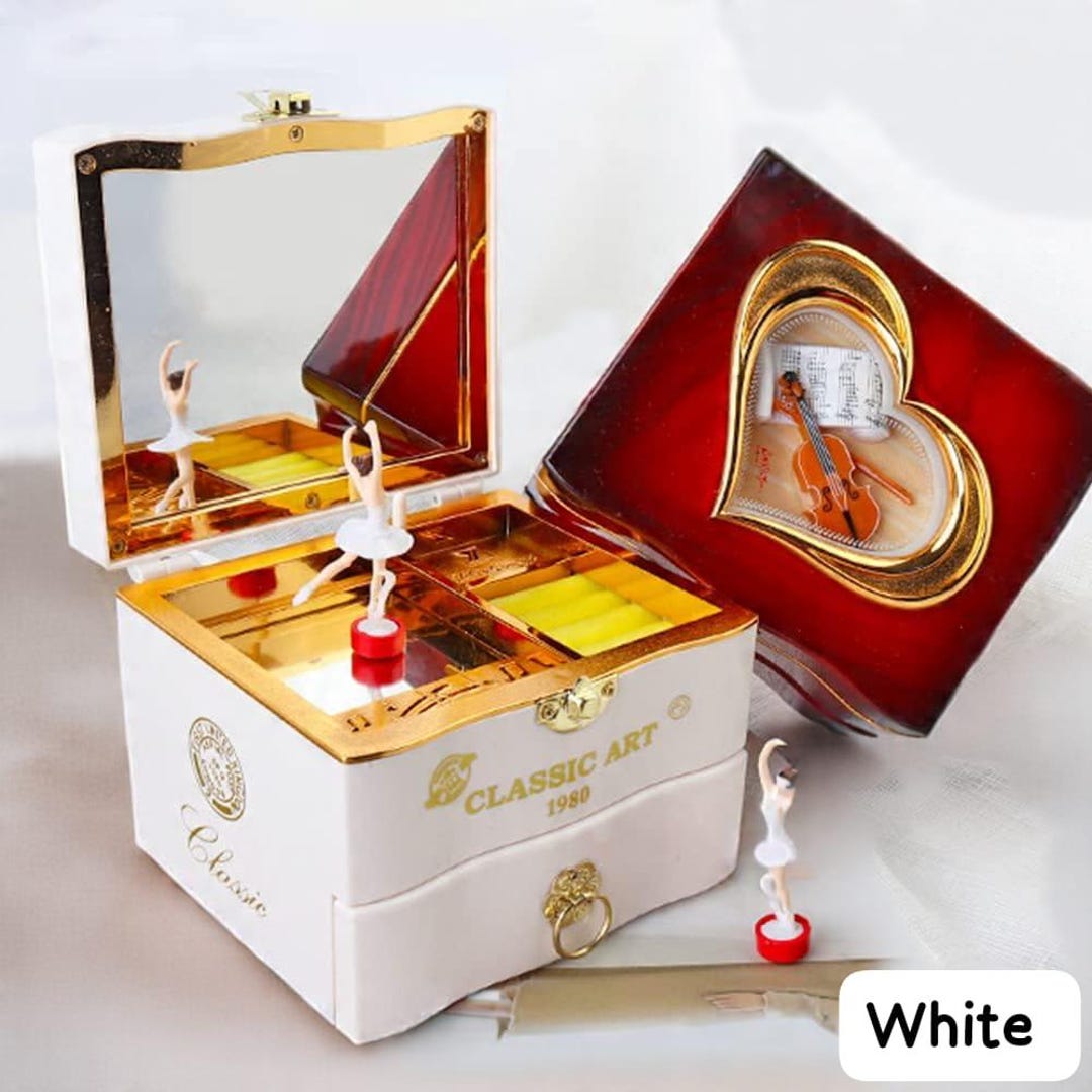 Girls Gifts/musical Jewelry Box /classic Rotating Ballerina Dancer ...