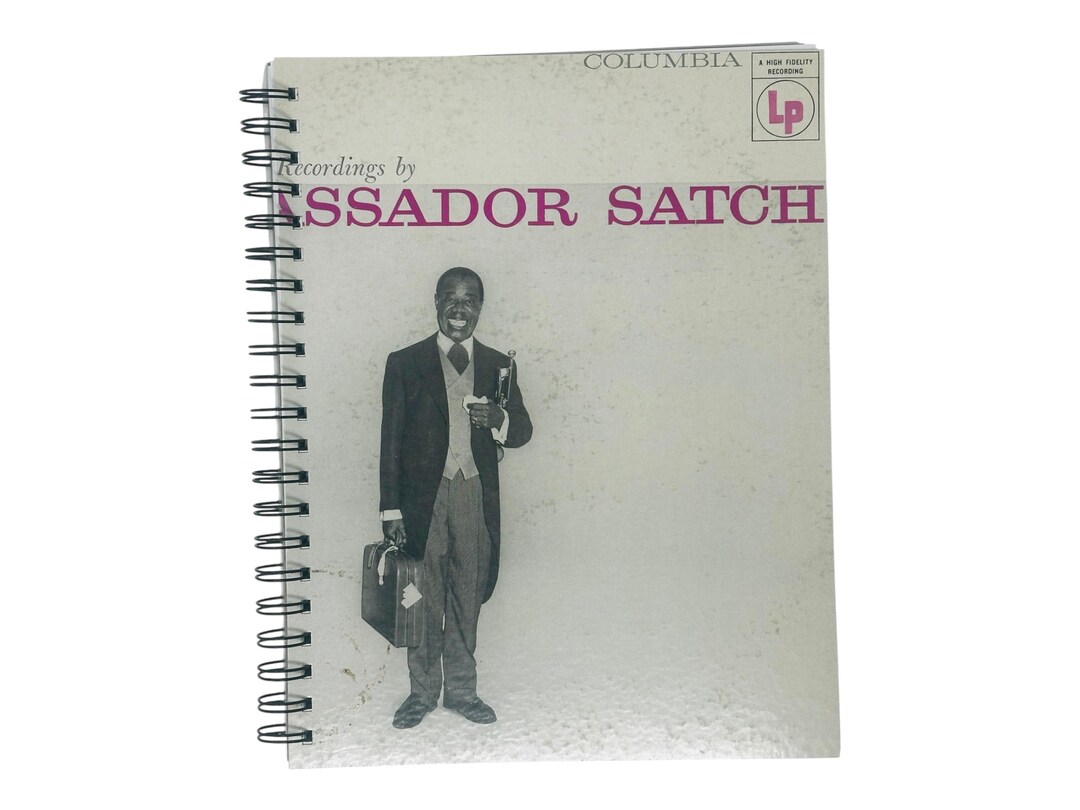Louis Armstrong Ambassador Satch Album Cover Notebook • Handmade From ...
