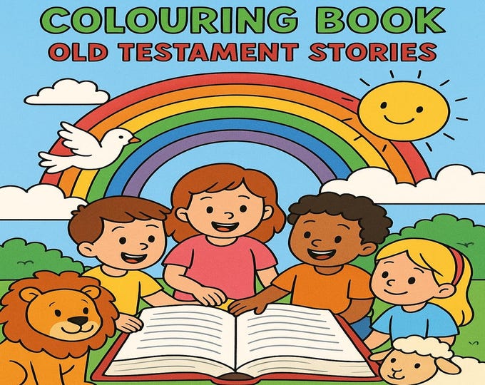 Old Testament Coloring Pages for Kids | Bible Story Printable (digital ...