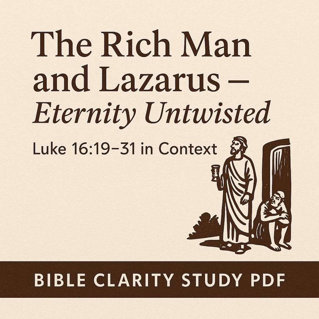Rich Man and Lazarus Bible Study: Luke 16 Parable (PDF) - Etsy