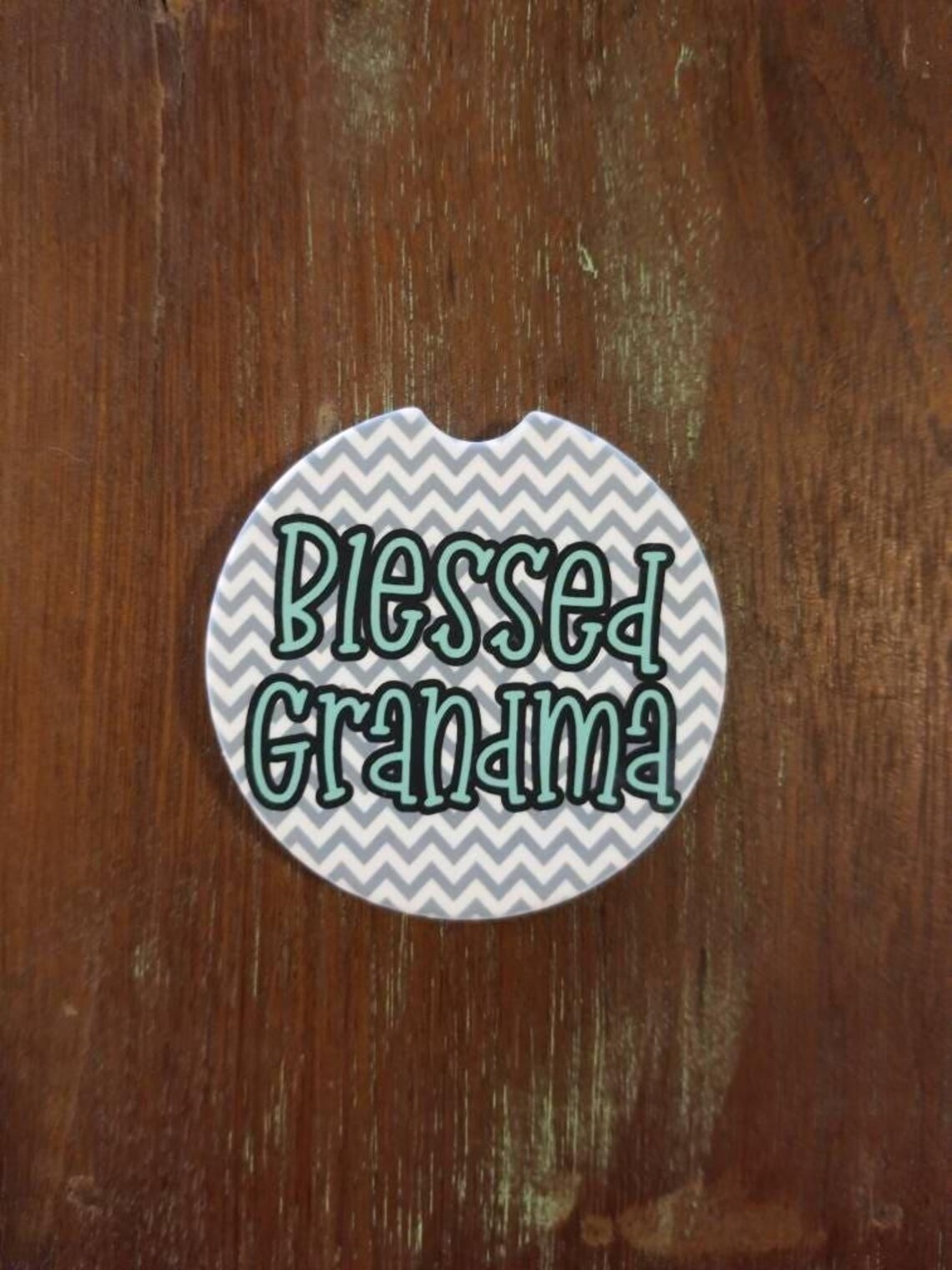 Blessed Grandma Car Coasters Set {option of Single or Set of 2} Car ...