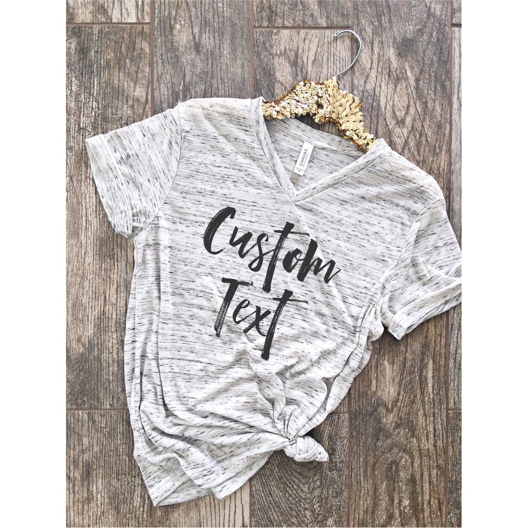 Custom Shirt Personalized Tee . Boyfriend Style Tee. Unisex Tee. XS 2XL ...