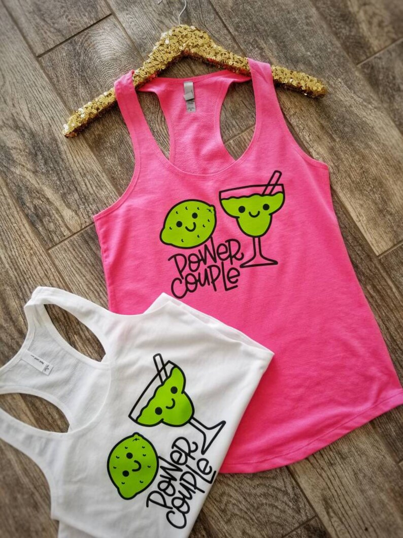 Power Couple Tank Top // Margarita and Lime Power Couple // | Etsy
