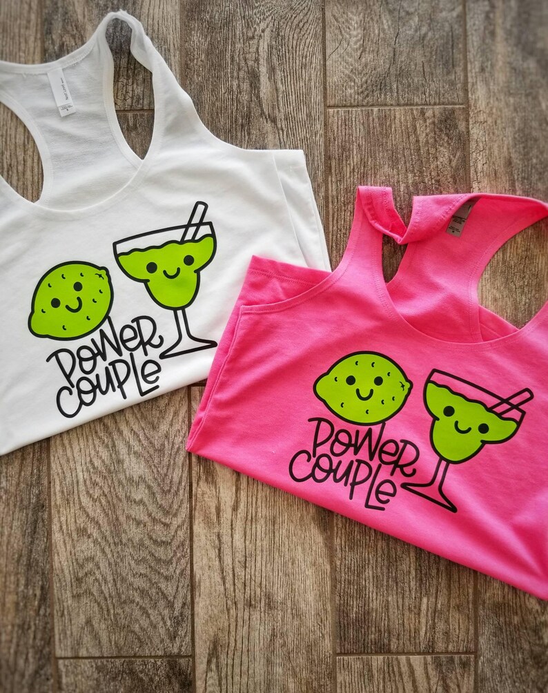Power Couple Tank Top // Margarita and Lime Power Couple // | Etsy