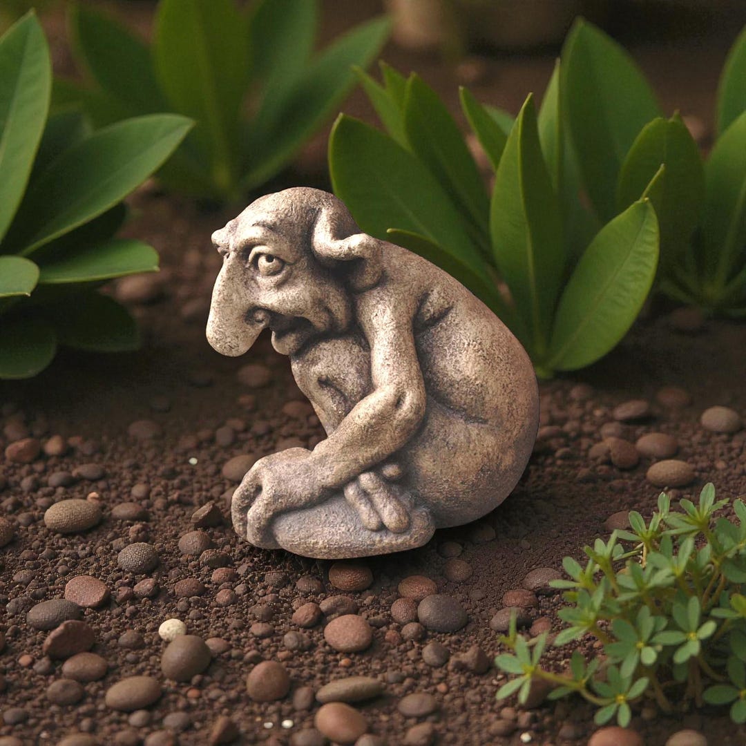 Gothic Gargoyle Statue, Outdoor Garden Gargoyle, Gothic Troll Sculpture ...