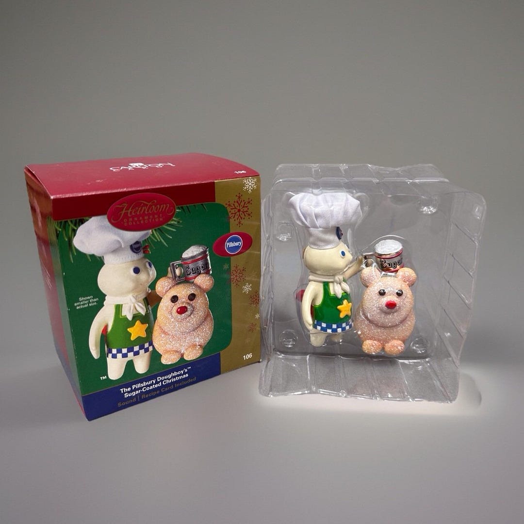 Carlton Heirloom Pillsbury Doughboy Sugar Coated Christmas Holiday ...