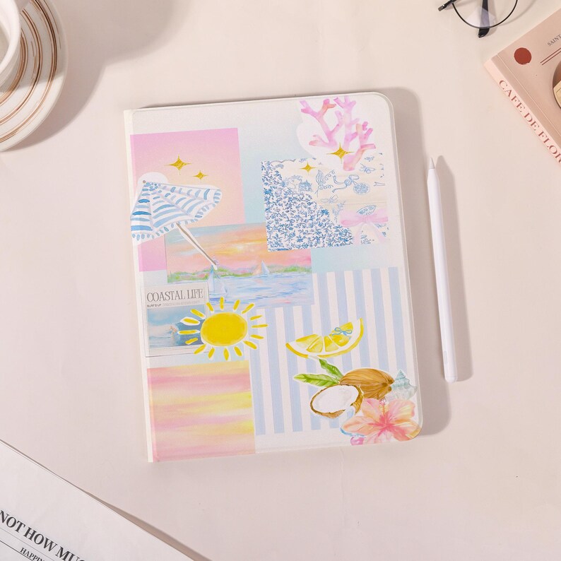 Sun Stripes iPad Case With Pen Slot for iPad A16, 2025 Air 7/6/5th 11 ...