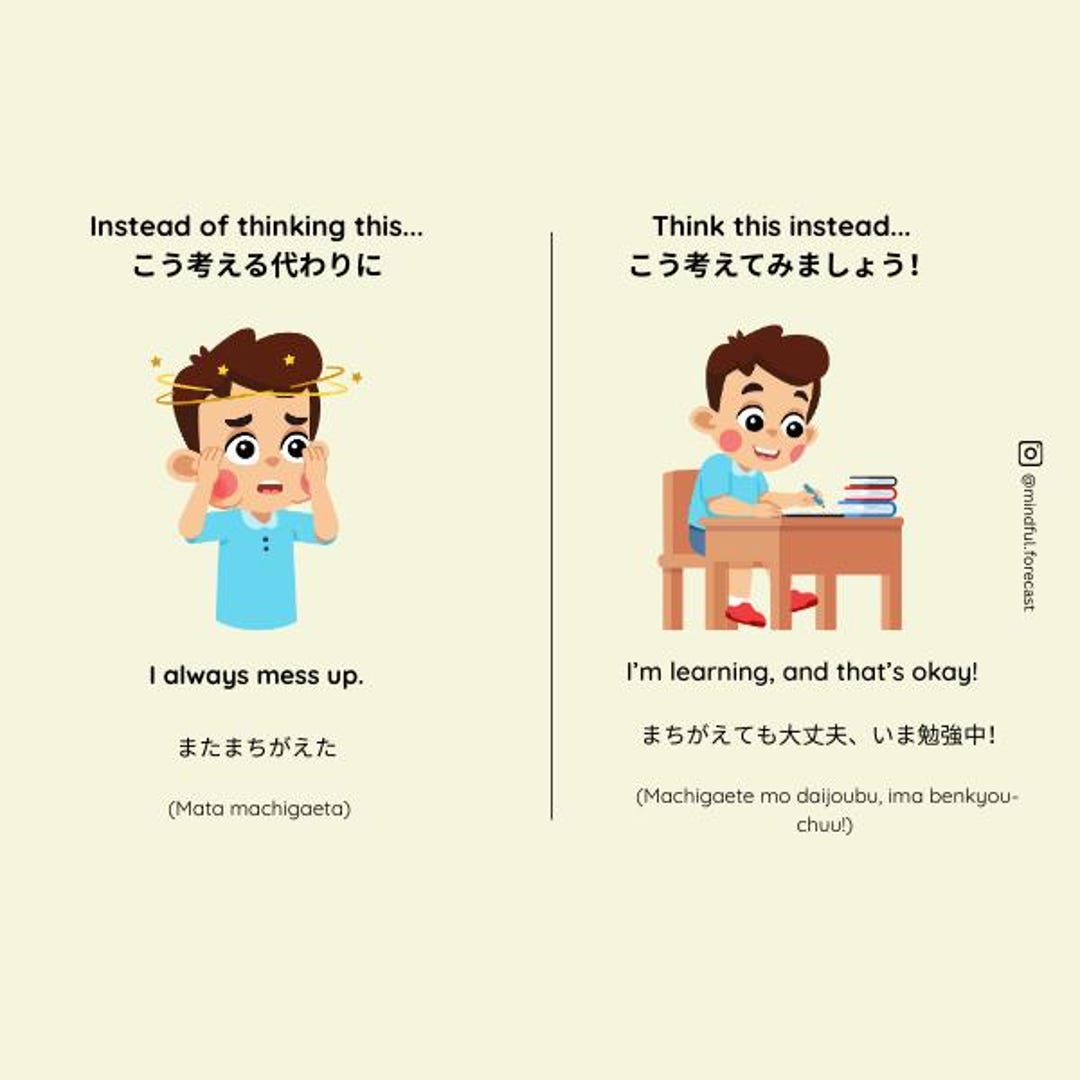 Bilingual Kids Growth Mindset Flashcards | Self Esteem Printables ...