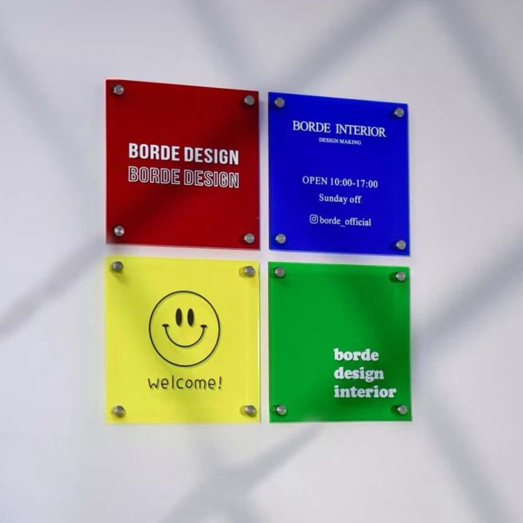 Custom Acrylic Reception Sign | Professional Welcome Plaque | Office ...