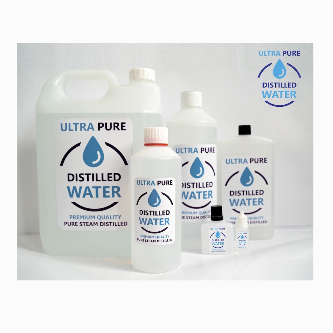 Ultra Pure Distilled Water Pure Steam Distilled Premium Health Clear ...