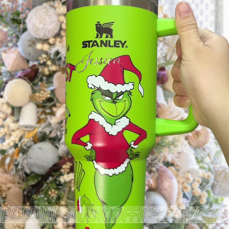 Grinch Stanley Cups - Etsy