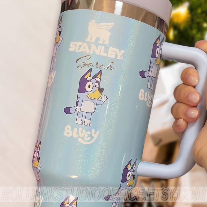 Bluey Personalised Drinks - Etsy