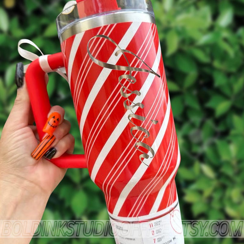 Candy Cane Stanley - Etsy