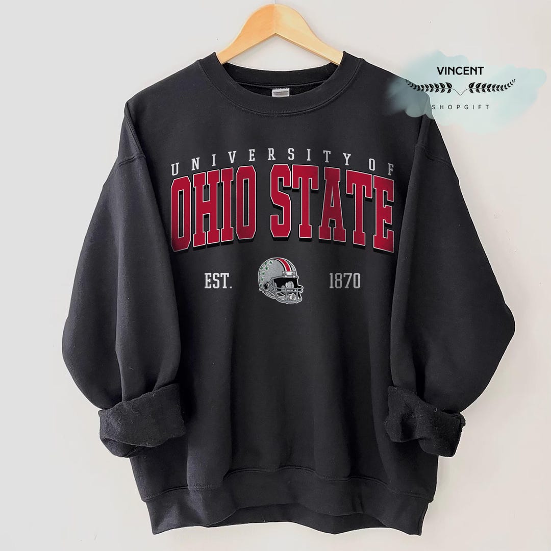 Ohio Sweatshirt State of Ohio Sweater Vintage University Crewneck ...