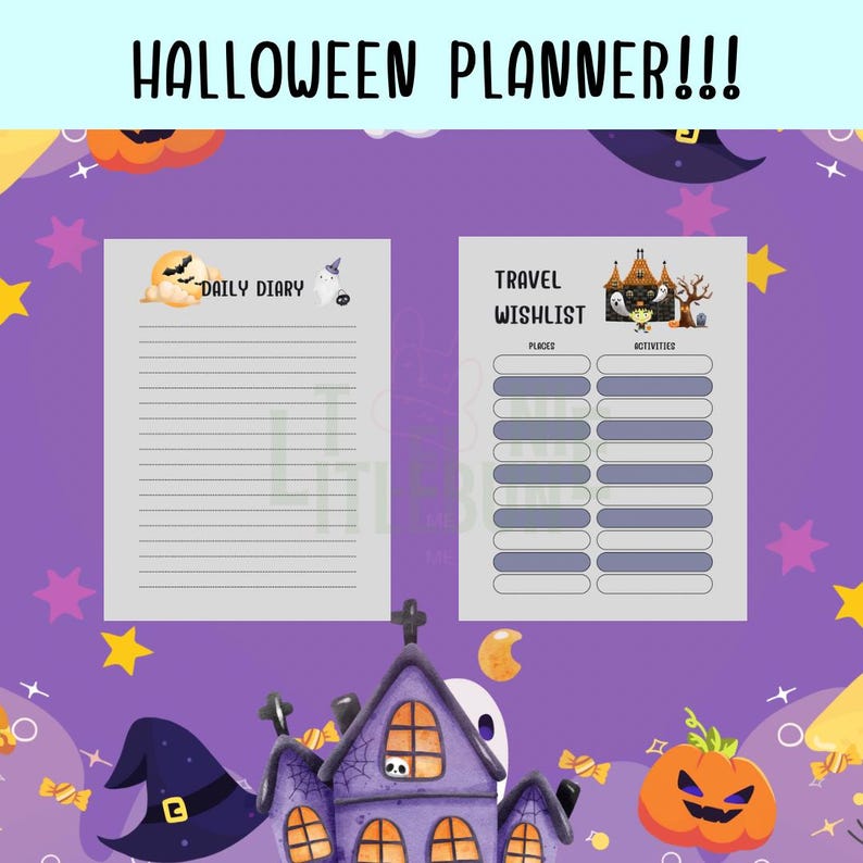 Halloween Planner Bundle: Spooky Printable Stationery (PDF) - Etsy