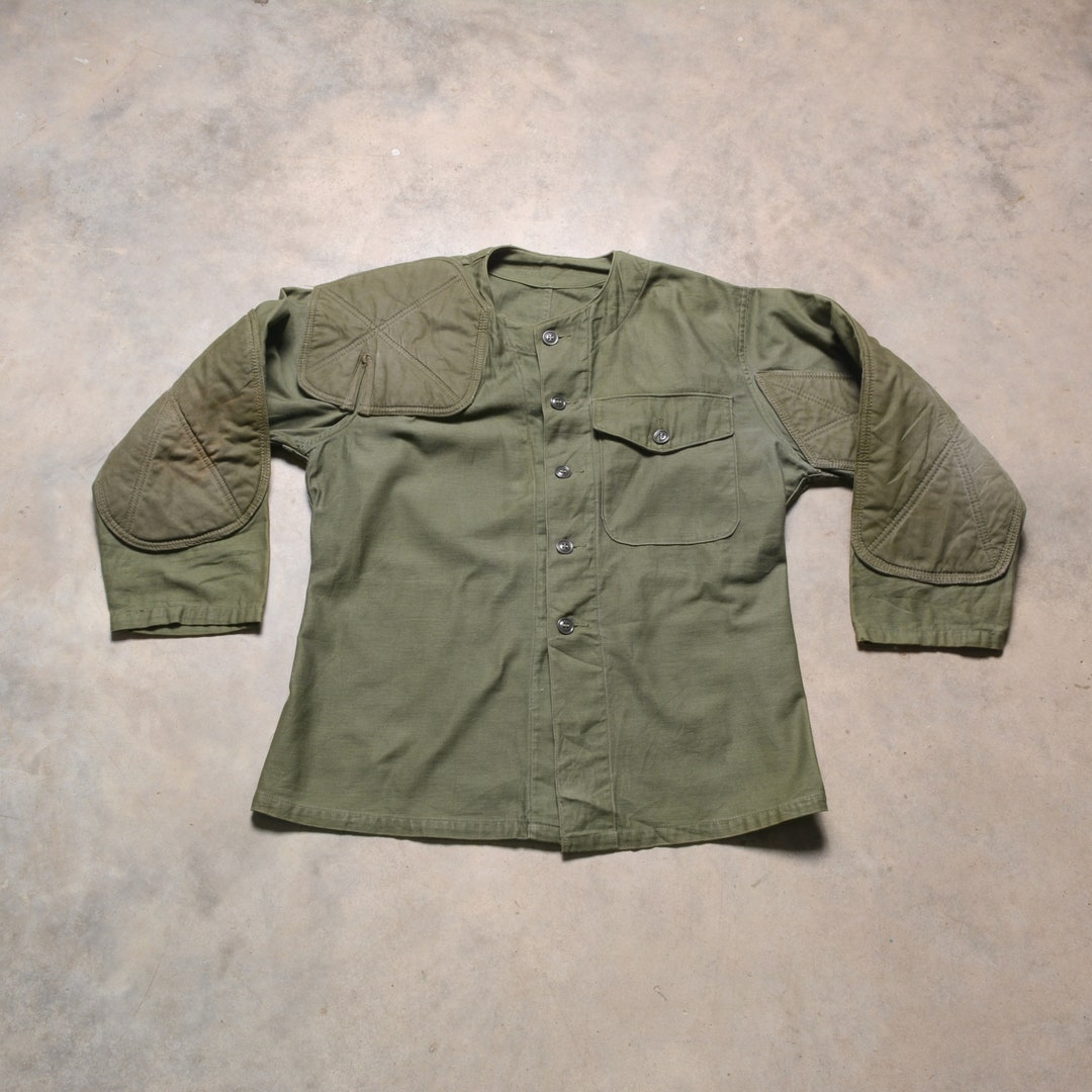 Vintage 60s 70s US Army Shooting Coat Sniper Jacket Olive Drab Green US ...
