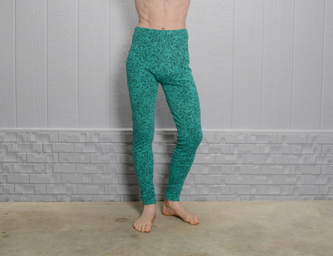 Vintage 80s 90s Tights Moods Krizia Cat Head Print Green Spandex ...